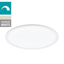 Eglo Deckenleuchte &raquo;SARSINA&laquo; LED-Board 1 Stk. Neutralwei&szlig; Wand-/Deckenleuchte, H5,0 x, wei&szlig;, Leuchtmittel inkl. wei&szlig; 1, &Oslash; 45cm H: 5cm, 1 Stk.