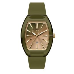 Ice Watch Ice-Watch Damen ice-watch Quarzuhr &raquo;ICE boliday - Dome - Small - 3H + Date&laquo; Armbanduhr, Damenuhr, analog, Datum, Silikonarmband gr&uuml;n Einheitsgr&ouml;&szlig;e