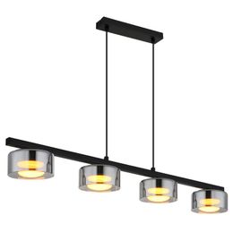 Globo LIGHTING H&auml;ngeleuchte &raquo;HIGGINS&laquo; GX53 1 Stk. Extra-Warmwei&szlig; H&auml;ngelampe Esszimmer-Leuchte Esstischleuchte Wohnzimmer silber H: 110cm, 1 Stk.