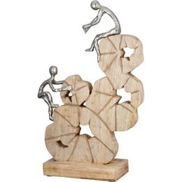 Gilde Skulptur &raquo;Skulptur To the peak&laquo; braun Mangoholz B/H/T: 29cm x 45cm x 9cm