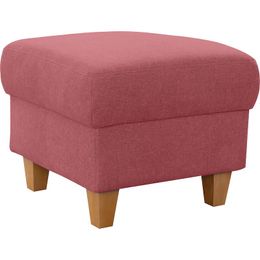 Home Affaire Polsterhocker &raquo;Palmera, B: 58 cm&laquo; mit Stauraum, Federkern lila 100% Polyester;Struktur (100% Polyester);Luxus-Microfaser in Lederoptik (