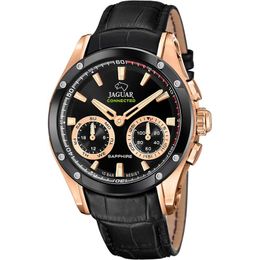 Jaguar Herren Chronograph &raquo;Connected Special Edition&laquo; Armbanduhr, Quarzuhr, Herrenuhr, Saphirglas, Stoppfunktion schwarz Einheitsgr&ouml;&szlig;e