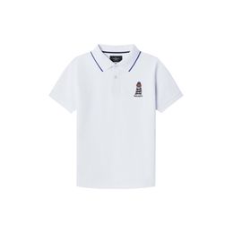 Hackett London Shirt 'Heritage' boy size 122 Blue / Dark blue / Caramel / White