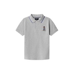 Hackett London Poloshirt 'Heritage' Jungen Gr&ouml;&szlig;e 98/104 blau / dunkelblau / karamell / graumeliert