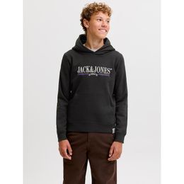 Jack & Jones Jack & Jones Junior Herren Kapuzensweatshirt &raquo;JORFREDERIKSBERG GRAPHIC BOX SH JNR&laquo;, Baumwollmischung, regular fit 176