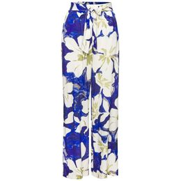 Vivance by Lascana Palazzohose in blau-gr&uuml;n-creme bedruckt | Gr.: 36