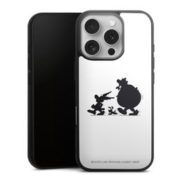 DeinDesign iPhone 16 Pro Handy Gallery Case Handyh&uuml;lle 9H Geh&auml;rtetes Glas R&uuml;ckseite H&uuml;lle Official Licensed Product Obelix Asterix Gallery Case