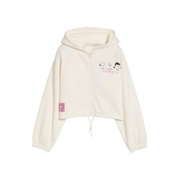Tom Tailor Sweatjacke 'Peanuts' M&auml;dchen Gr&ouml;&szlig;e 128 rosa / schwarz / offwhite