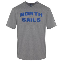 North Sails Block Brand Logo Grau T-Shirt