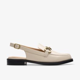 Clarks Straven Sling Cream Leather Schuhe