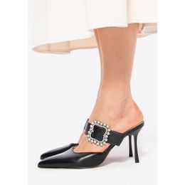 Wittchen Damen-Pumps aus Leder mit Stilettoabsatz, Schwarz, Naturleder
