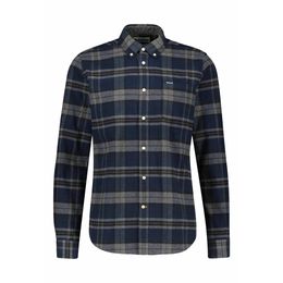 Barbour Button Up Shirt 'Betsom' male size S Dark blue / mottled grey / Black