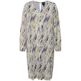 Ulla Popken Kleid Damen Gr&ouml;&szlig;e 58/60 gr&uuml;n / mischfarben Sommerkleid