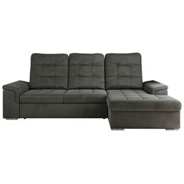 Ecksofa mit Schlaffunktion Madrito grau Ma&szlig;e (cm): B: 256 H: 89 Sofas > Sofas nach Material > Stoffsofas &raquo; Sofa DE