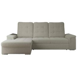 Ecksofa mit Schlaffunktion Madrito grau Ma&szlig;e (cm): B: 256 H: 89 Sofas > Sofas nach Material > Stoffsofas &raquo; Sofa DE