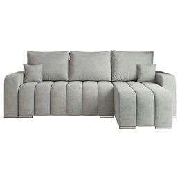 Ecksofa mit Schlaffunktion Kirasso grau Ma&szlig;e (cm): B: 245 H: 86 Sofas > Sofas nach Material > Stoffsofas &raquo; Sofa DE