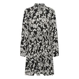 Kaffe Kleid ' KAriani' Damen Gr&ouml;&szlig;e 42 hellgrau / schwarz Sommerkleid