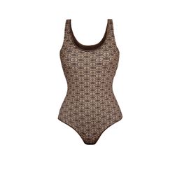 JIORO Shirt Bodysuit 'MOCHA MOUSSE LOGO' female size M Mocha
