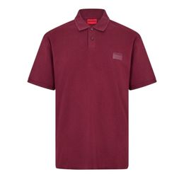 Hugo - Poloshirt f&uuml;r Herren, Mit Kragen, kurz&auml;rmlig (Dunkelrot)