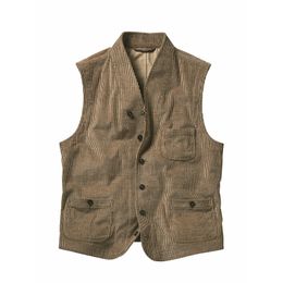 Mey & Edlich Mey & Edlich Herren Winter-in-Florenz-Weste Beige 100 % Baumwolle