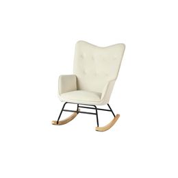 M&ouml;bel Kraft Schaukelstuhl beige Ma&szlig;e (cm): B: 62,5 H: 93 &raquo; M&ouml;bel Kraft