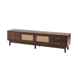 M&ouml;bel Kraft Lowboard braun Ma&szlig;e (cm): B: 180 H: 44 &raquo; M&ouml;bel Kraft
