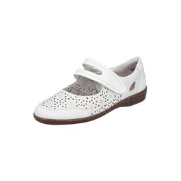 Rieker Ballerina Damen Gr&ouml;&szlig;e 42 wei&szlig; Sommerschuhe