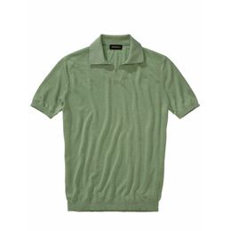 Mey & Edlich Mey & Edlich Herren Evolution&auml;res Poloshirt Gr&uuml;n 54 % Leinen, 43 % Lyocell, 3 % Polyamid