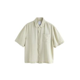 next Button Up Shirt male size S Ecru / Pastel green / Black