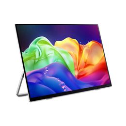 Acer PE0, PE160WUT, Tragbarer OLED Touch Monitor, 16 Zoll WQXGA+ 2880 x 1800, 120 Hz, USB-C, HDMI, Adaptive-Sync, HDR10, Silber