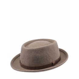 Diefenthal Herren Pork Pie Rhein Braun 100 % Wollfilz