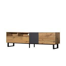 M&ouml;bel Kraft Lowboard holzfarben Ma&szlig;e (cm): B: 180 H: 35 &raquo; M&ouml;bel Kraft