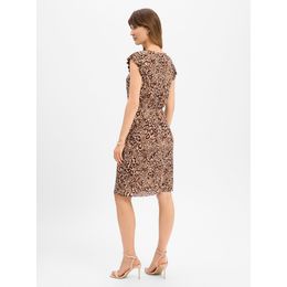 Zero Kleid Damen Gr&ouml;&szlig;e 42 sand / schwarz Sommerkleid