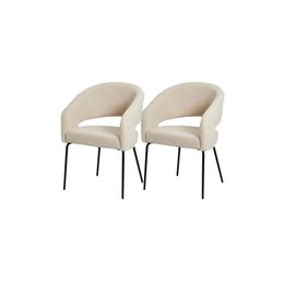 Furnhouse Esszimmerstuhl 2er-Set Natalie beige Ma&szlig;e (cm): B: 57 H: 81 &raquo; M&ouml;bel Kraft
