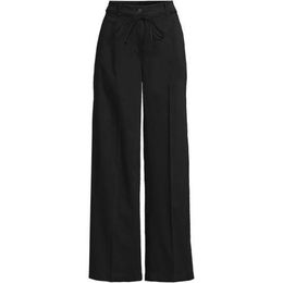 LANDS' END Weite Chinos High Waist aus Lyocell-Mix f&uuml;r Damen, Damen, size: regular, Braun, Baumwolle/Baumwoll-Mischung, by Lands' End