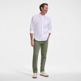 LANDS' END Soft Comfort Straight Fit Jeans im Leinenmix, Herren, size: regular, Gr&uuml;n, Baumwolle/Leinen/Baumwoll-Mischung, by Lands' End