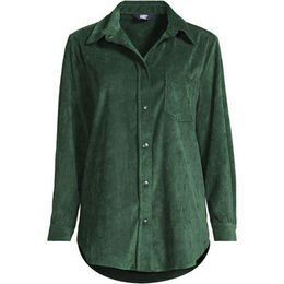 LANDS' END Stretchcord-Bluse f&uuml;r Damen, Damen, size: regular, Gr&uuml;n, Polyester/Nylon/Viskose, by Lands' End