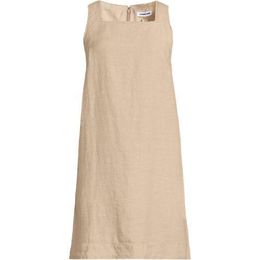 LANDS' END Premium Reinleinen-Shiftkleid in Tall-Gr&ouml;&szlig;e, Damen, size: tall, Elfenbein, by Lands' End