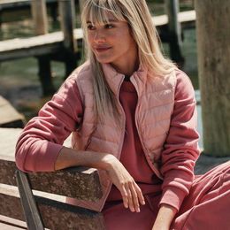 LANDS' END Daunenweste WANDERWEIGHT Verstaubar Ultraleicht f&uuml;r Damen in Petite-Gr&ouml;&szlig;e, Damen, size: petite, Pink, Nylon, by Lands' End