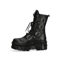 New Rock Lace-Up Boots male size 39 Black