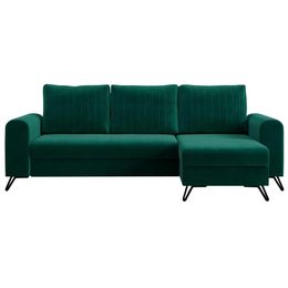 M&ouml;bel Kraft Ecksofa mit Schlaffunktion Axel gr&uuml;n Ma&szlig;e (cm): B: 242 H: 90 &raquo; M&ouml;bel Kraft