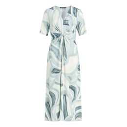 Betty Barclay Kleid Damen Gr&ouml;&szlig;e 44 mint / dunkelgr&uuml;n / wei&szlig; Sommerkleid