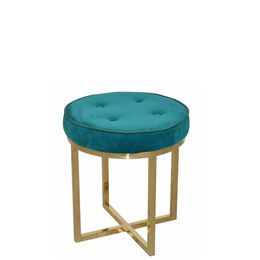 Pharao24.de Sitzhocker Couchhocker im Retrostil mit B&uuml;gelgestell