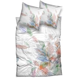 Bettw&auml;sche CASATEX, bunt, Satin, Bezug: 100% Baumwolle, Bettw&auml;sche, "Ephemere", zart und elegant