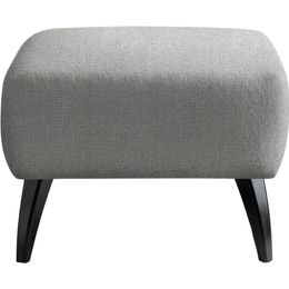 Polsterhocker Home Affaire, B:66cm H:44cm T:66cm, grau, 100% Polyester, Hocker, "Lazio modern und bequem, schmale Armlehnen, tolle