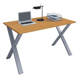 Schreibtisch Vcm, B:110cm T:80cm, braun, B&uuml;ro, Tische, "Schreibtisch B&uuml;rotisch Computertisch 110x80 Lona X"