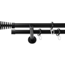 Gardinenstange SN DECO GROUP, L:440cm &Oslash;:19mm, schwarz, Gardinenstangen