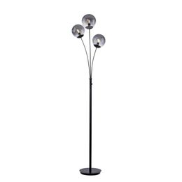 JUST LIGHT Stehlampe "BIG WIDOW", 3, 1 Stk., schwarz, Wohnzimmer, Leuchten, ExklusiveE14, Schalter, Kippschalter