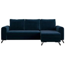 M&ouml;bel Kraft Ecksofa mit Schlaffunktion Axel blau Ma&szlig;e (cm): B: 242 H: 90 &raquo; M&ouml;bel Kraft