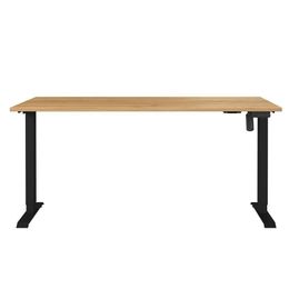 Pharao24.de H&ouml;henverstellbarer Schreibtisch B&uuml;roschreibtisch mit T Gestell 180 cm breit
